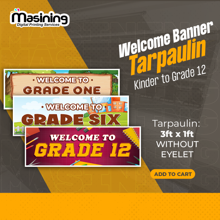 Welcome Banner Tarpaulin 3ft x 1ft | Lazada PH