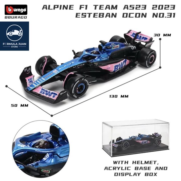 Bburago 1:43 Alpine 2023 A523 Esteban Ocon - Premium Edition (Official ...
