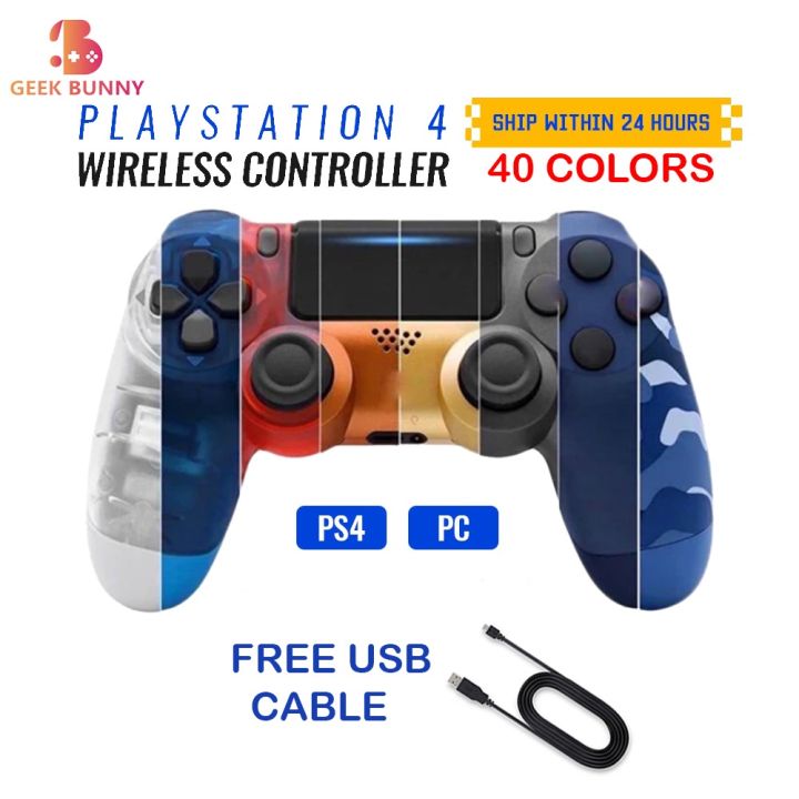 New V2 P4 DS4 Bluetooth Wireless Controller (40 Color) (PC/P4) | Lazada