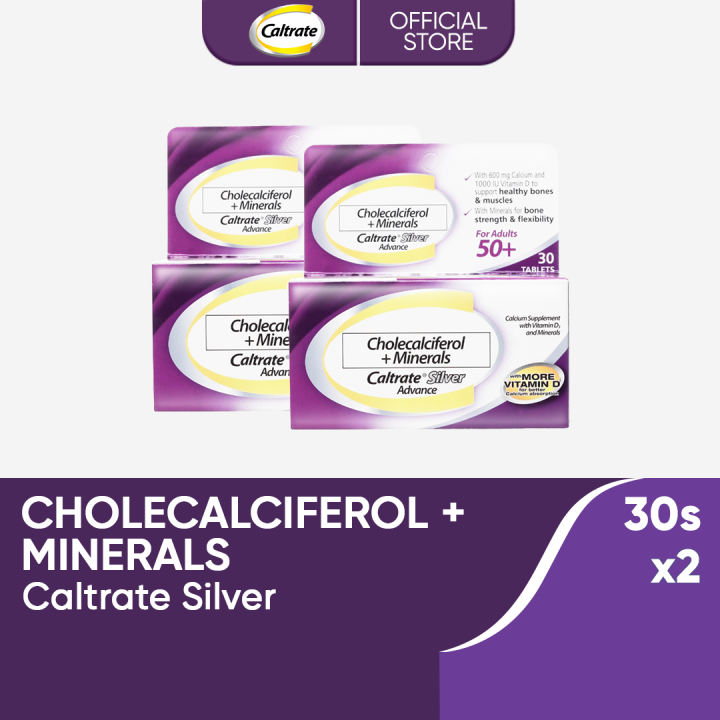 Caltrate Silver Advance 30s x2 Cholecalciferol + Minerals for 50 ...