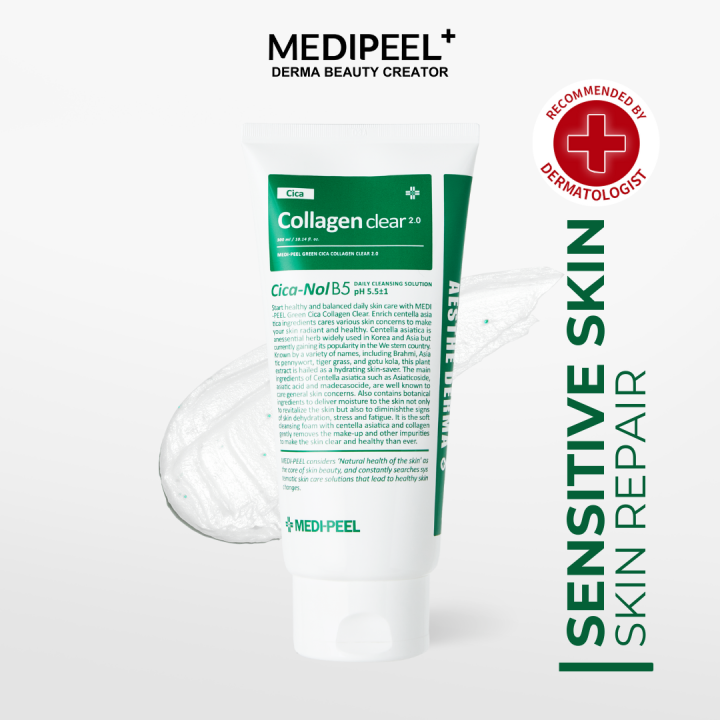 MEDIPEEL Back Acne Green Cica Collagen Clear Foam Cleanser 300ml ...