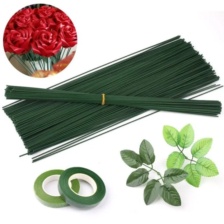 50Pcs Artificial Flower Stem DIY Floral Stick Flower Wire for Flower ...