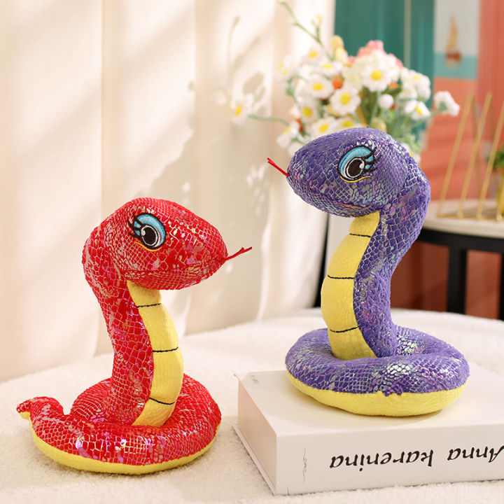 Colorful and shiny cartoon snake stuffed animal plush toy gifts for ...
