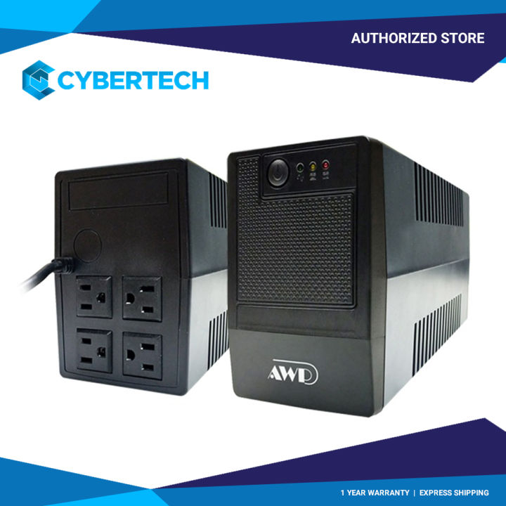 AWP Aid 650 VA Ups 650Va 390W Computer Server Stand-Alone Standby ...