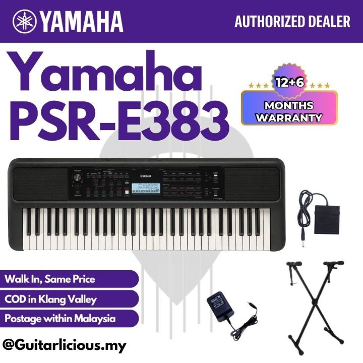 Yamaha Keyboards PSR-E383 61-Keys Portable Keyboard - ( PSRE383 / PSR ...