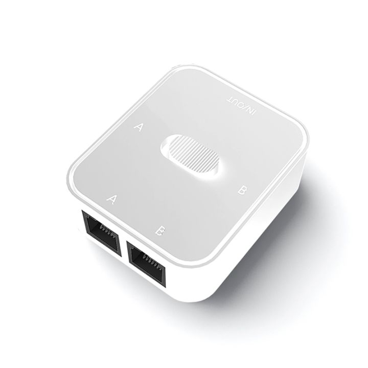 1 Pcs 2 Port Rj45 Lan Cat6 Switch Selector 1000mbps 2 In 1 Outrj45 Network Splitter Lazada