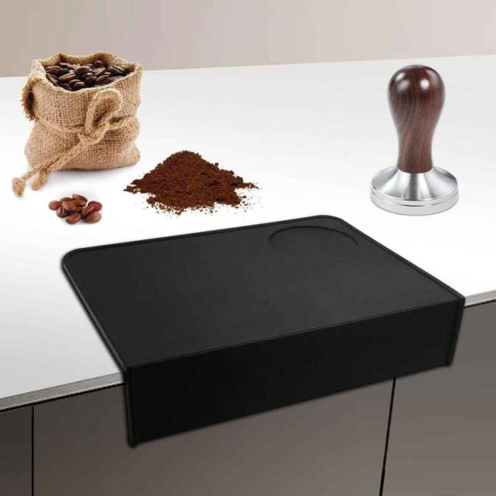 Coffee Tamper Mat Silicone Espresso Tamping Mat with Corner Edge ...