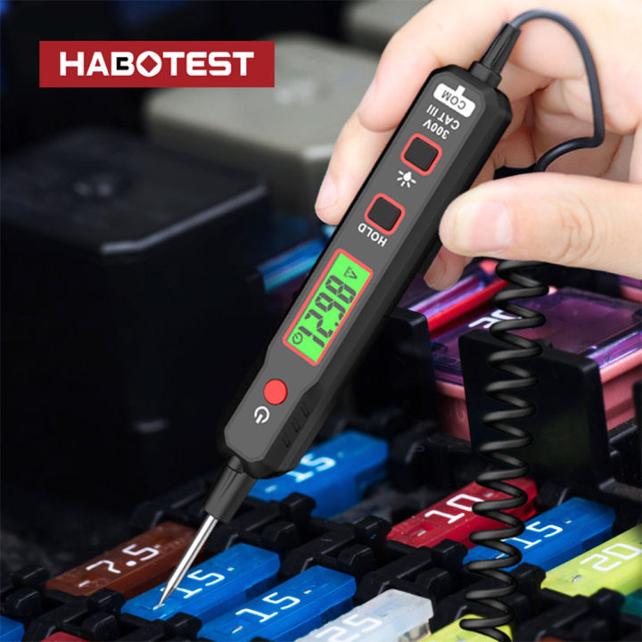 HABOTEST Car Voltage Detector Automotive Circuit Tester 0.8V-100V ...