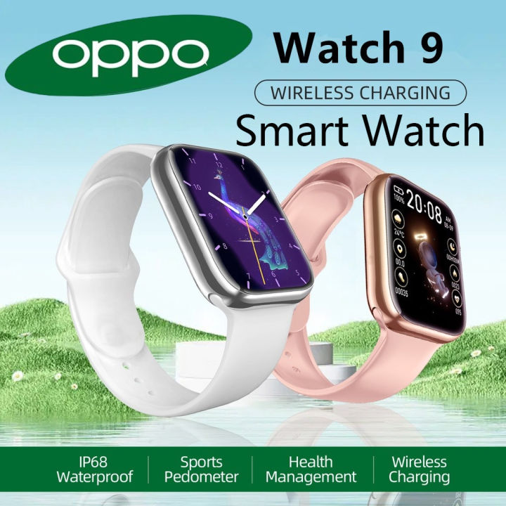 【รับประกัน 1 ปี】ของแท้100% 2024 ใหม่ OPP0 Watch 9 1.99นิ้ว Smart Watch ...