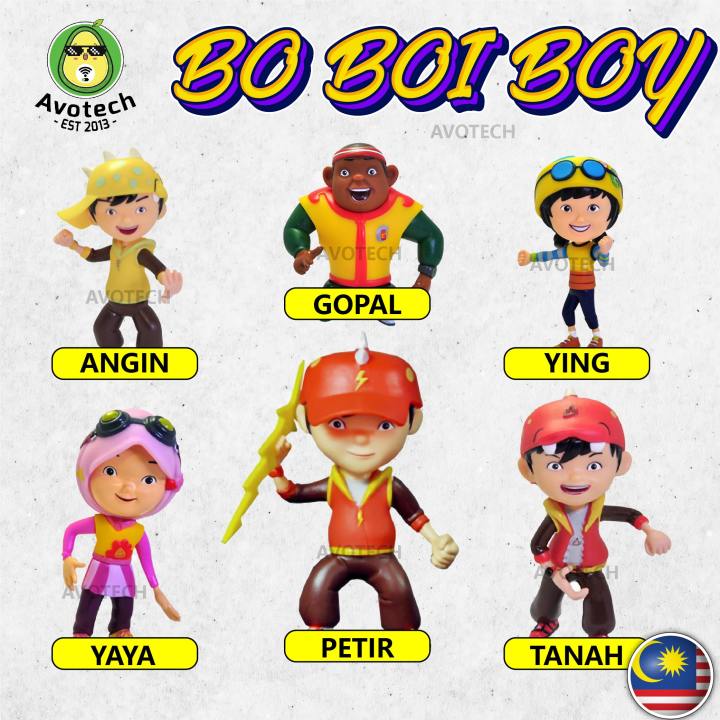 Awotech BBB Boboiboy Figure Toys Ready Stock Tanah Yaya Petir Gopal ...