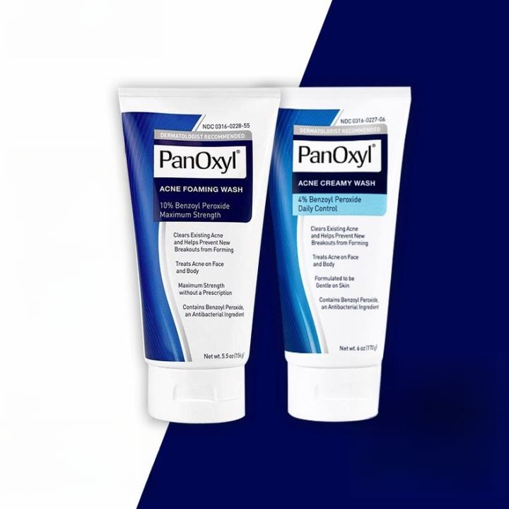 PanOxyl Acne Foaming Wash 10% Benzoyl Peroxide Maximum Strength 156g ...
