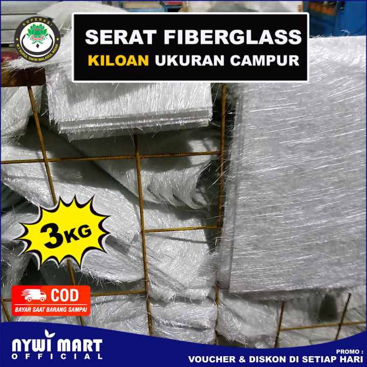 ( isi 3 Kg ) Serat Fiber Kiloan Ukuran Campur Limbah Potongan Pabrik ...