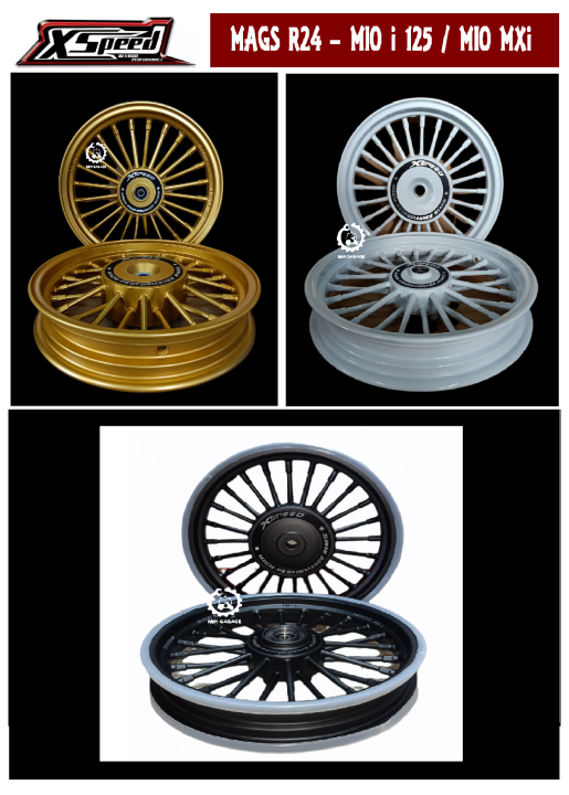 MAGS WHEELS - YAMAHA MIO i125 / YAMAHA MIO MXi - XSPEED R24 | Lazada PH