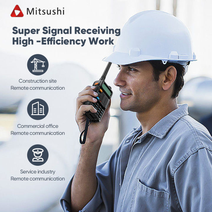 Mitsushi NTC approved UV-5R Dual Band Walkie Talkie 2 Way Radio NTC ...
