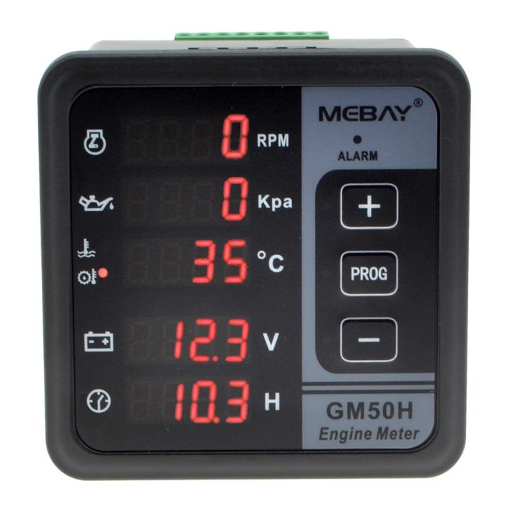 GM50H Engine Digital Multi-functional Meter Diesel Engine Monitor with ...