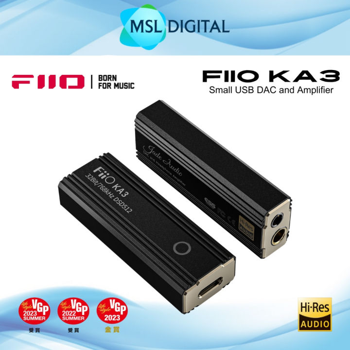 FiiO KA3 Small USB DAC and Amplifier | HiFi Audio | Flagship DAC | Dual ...