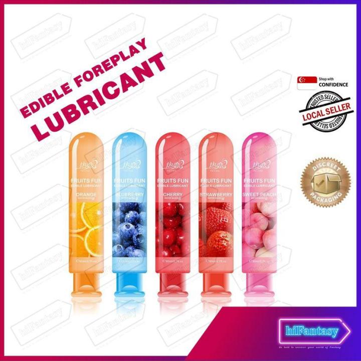 [hiFantasy | EDIBLE FOREPLAY LUBE] Water-Based Edible Fruits Flavoured ...