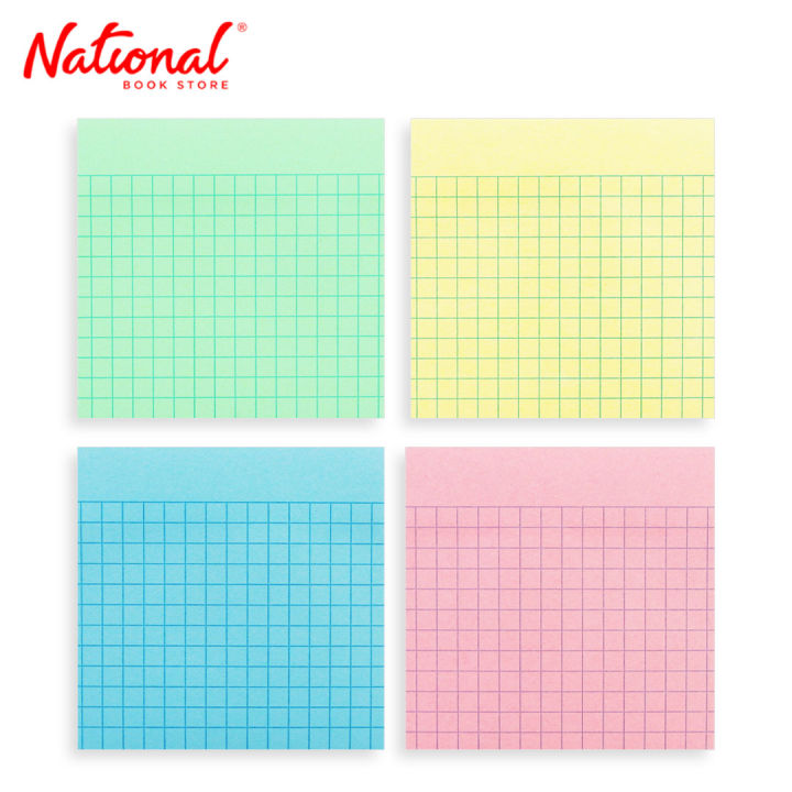 Best Buy Sticky Notes 3x3 inches Grid (assorted colors) - School ...