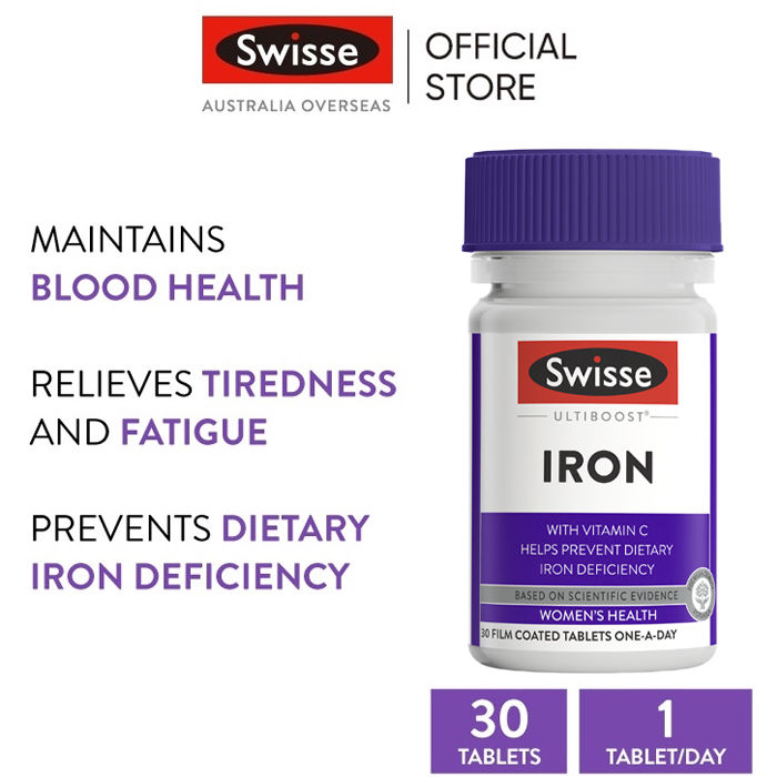 Swisse Ultiboost Iron 30 Tablets (EXP:02 2027) | Lazada PH