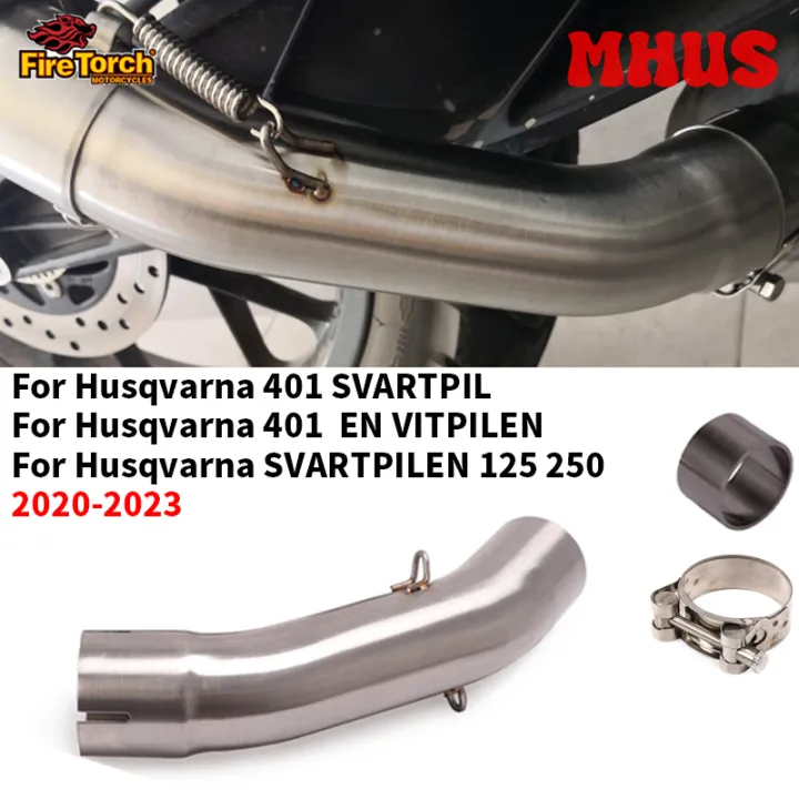 [MHUS] Motorcycle Exhaust For Husqvarna 401 SVARTPILEN 401 VITPILEN 125 250 2020 2021 2022 2023 ...