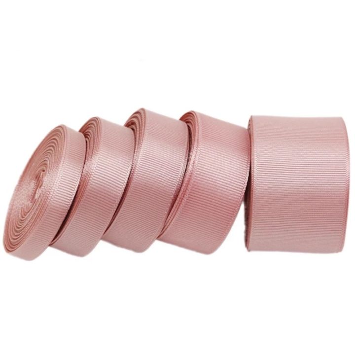 10meters/lot 12/15/20/25/38mm width Pink meat Grosgrain Ribbon for Gift ...
