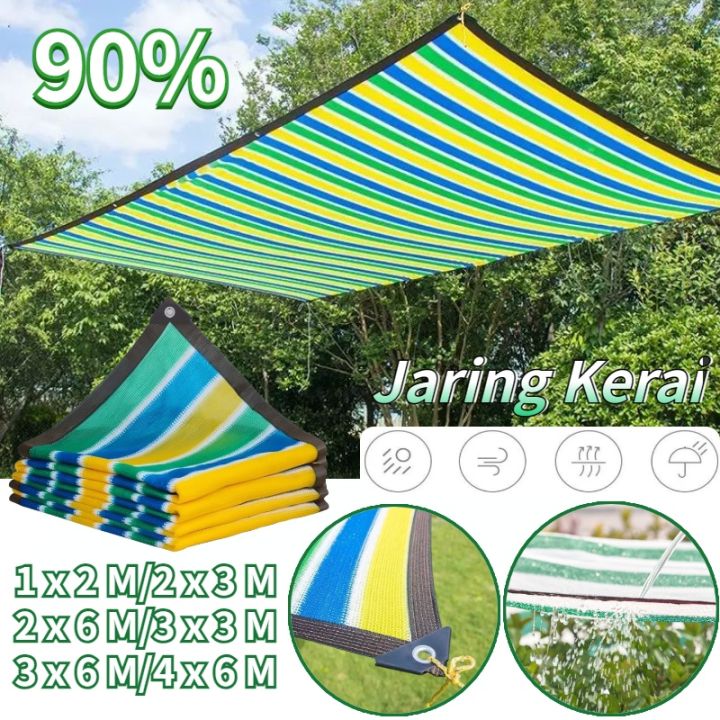 Paranet 90% Jaring Kerai Warna-warni Suhu Tinggi Tabir Surya Yang ...