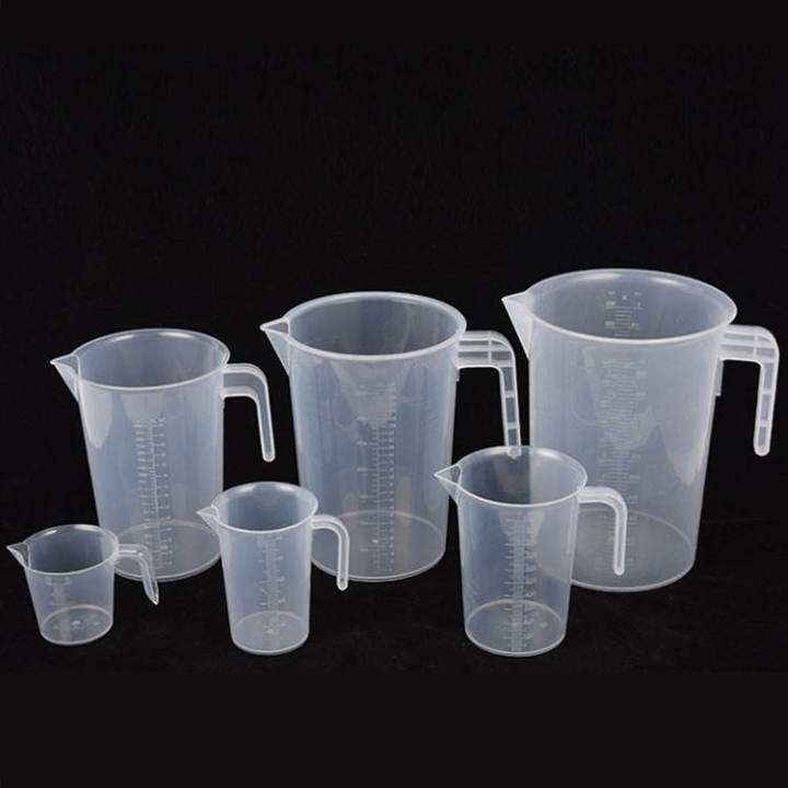 Clear Plastic Measuring Cup pitcher with lid for Liquid Measure Jug Cup Container | Lazada PH