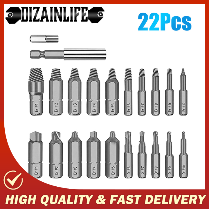 Upgraded Damaged Screw Extractor Stripped Remover Kit Disassemble ...