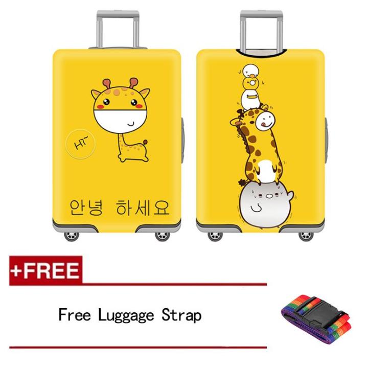 Stretchable Elastic Travel Luggage Suitcase Protective Cover + Free ...