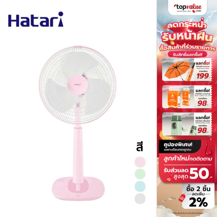 [ทักแชทลดเพิ่ม] HATARI พัดลมปรับระดับ 14 นิ้ว รุ่น S14M1-รับประกัน 1 ปี ...