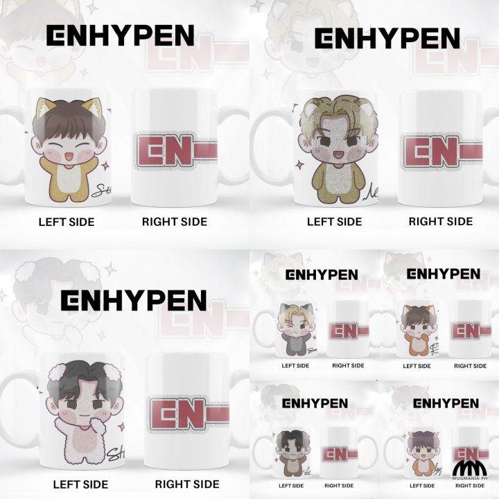 ENHYPEN Mugs - Mugmania - Jake, Jay, Niki, Heeseung, Sunghoon, Sunoo ...