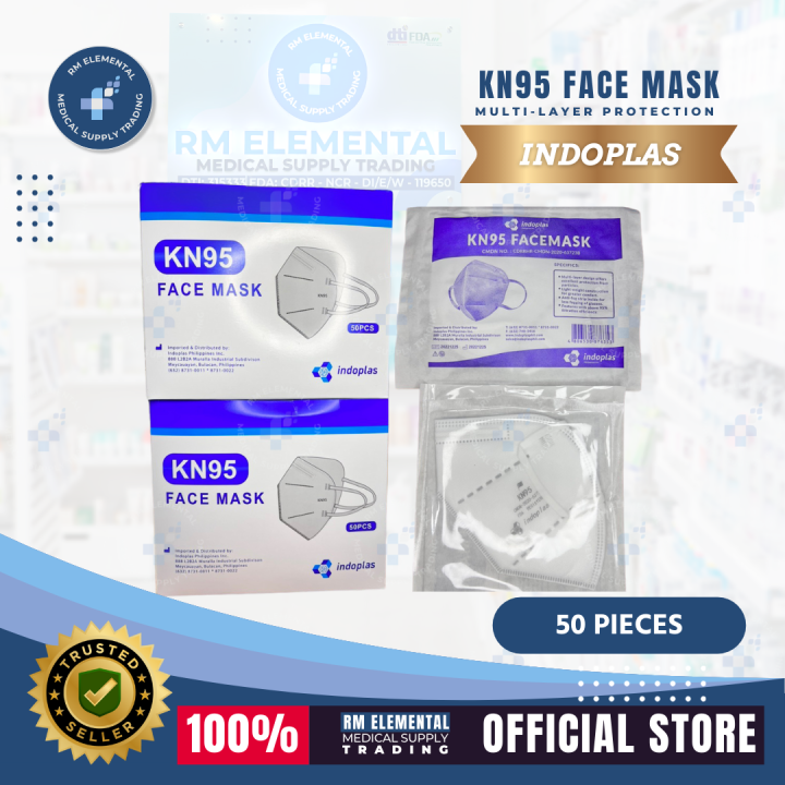INDOPLAS KN95 Disposable Face Mask 50s | Lazada PH