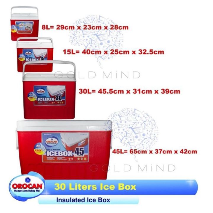 Orocan Ice Box IceBox Cooler Chest Insulated 8L/15L / 30L/35L/45L/52L ...