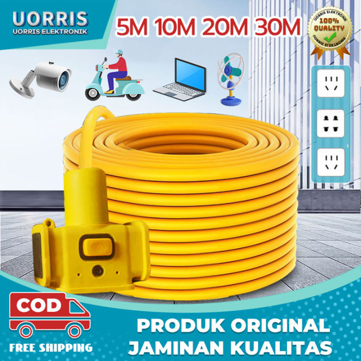 Kabel Ekstensi Extension Cord 30 Meter 20 Meter 10 Meter 5 Meter ...