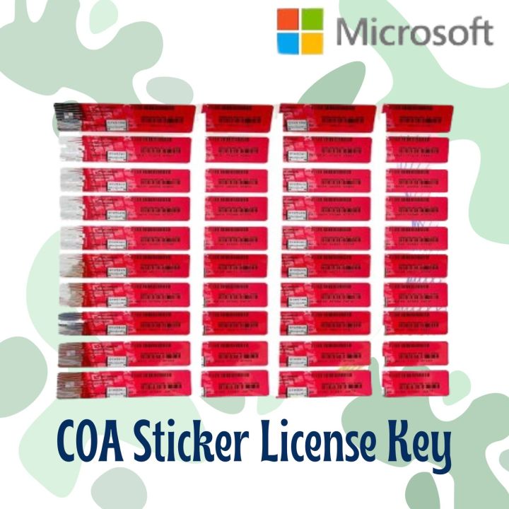 Windows 10/10PRO/11/11PRO COA license sticker with Hidden Key Digital ...