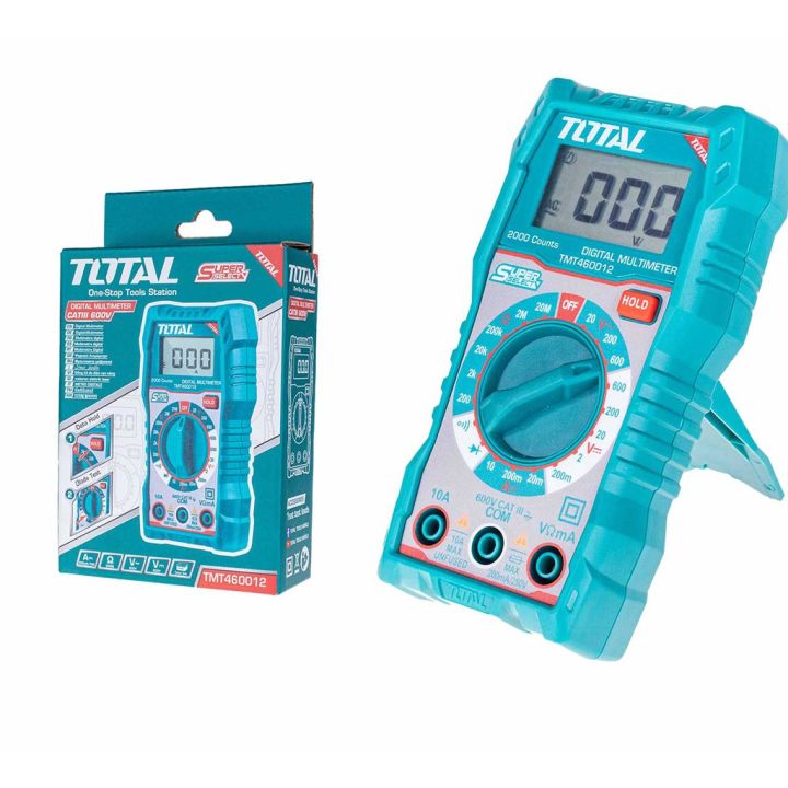 TOTAL ดิจิตอลมัลติมิเตอร์ รุ่น TMT460012 (Digital Multimeter) | Lazada ...