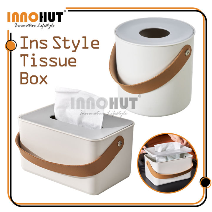 Innohut Elegant Minimalist Concept Rectangle / Round Tissue Box With ...