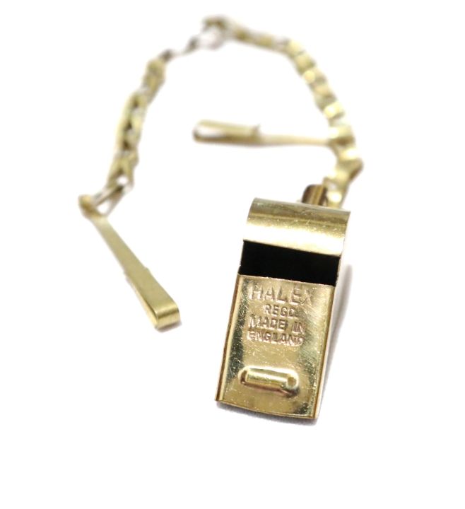 SG HALEX GOLD PLATED WHISTLE WITH CHAIN (BIG) | Lazada PH