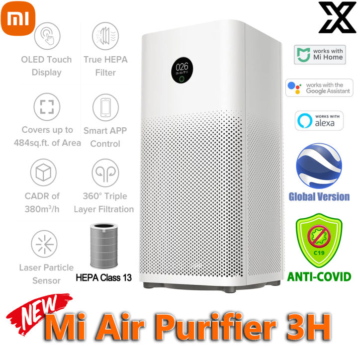 Xiaomi Mi Air Purifier 3H, RFID HEPA filter Offical Global Version ...