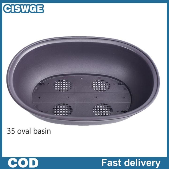 CISWGE Flowerpots Plastic Imitation Purple Clay Succulent Plants Pots ...