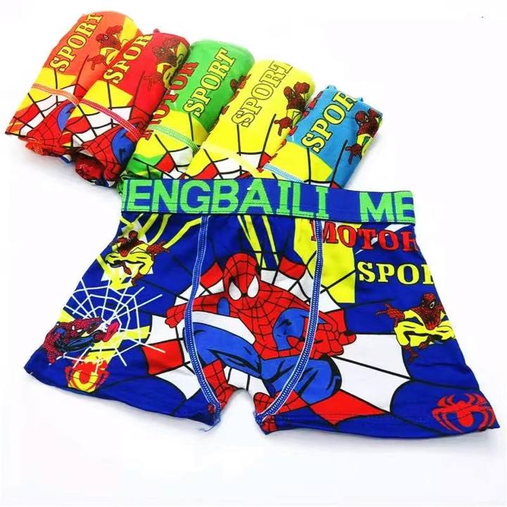 SW 6-12Pieces Cartoon Character Boxer Shorts Kid's Briefs Boy's ...