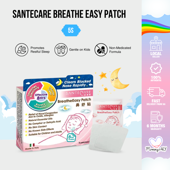 Santecare Breathe Easy Patch 5s for Kids Natural Nose Relief Easy ...
