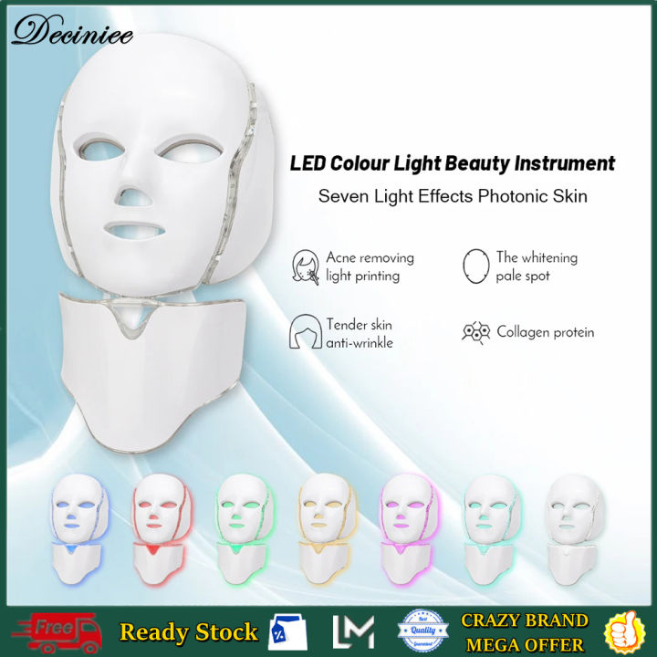 7 Colors Led Facial Mask Led Korean Photon Therapy Face Mask Machine ...