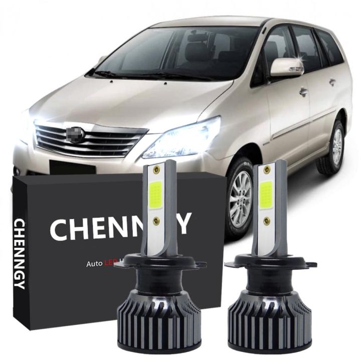 ชุดหลอดไฟหน้า LED P1 12-24V 6000K สีขาว สําหรับ Toyota Innova 2016 2017 ...