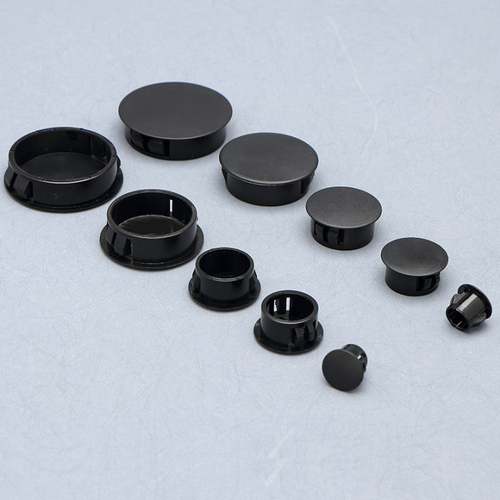 Snap on Plastic Plug Hole Cover Caps Wall Cable Desk Plugs Furniture ...