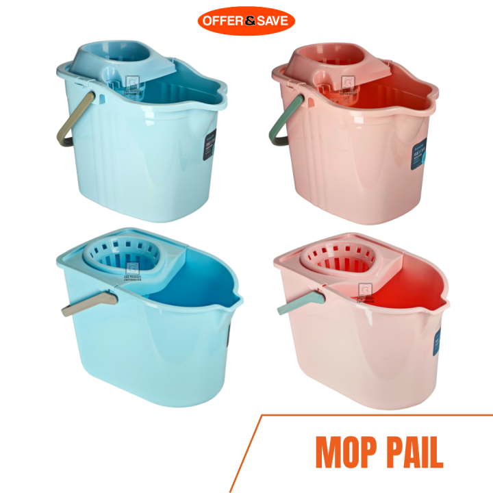 Easy Squeeze Plastic Mop Bucket/Mop Pail [ Big / Small ] | Lazada Singapore