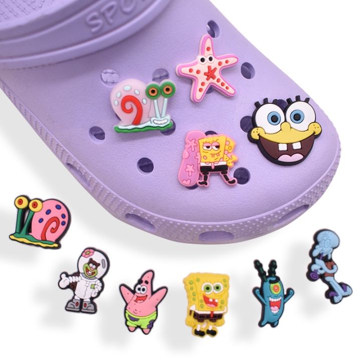 Classic Cartoon Anime SpongeBob SquarePants Graffiti Series Jibbitz set ...