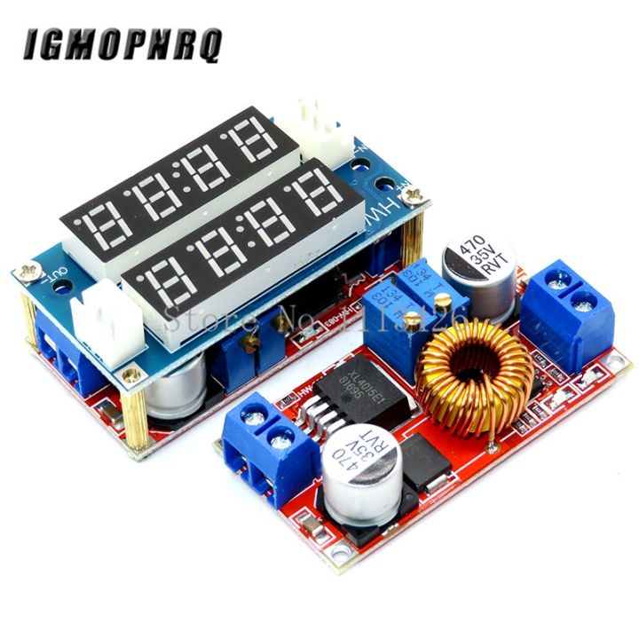 2 in 1 XL4015 5A Adjustable Power CC CV Step-down Charge Module LED Driver Voltmeter Ammeter ...