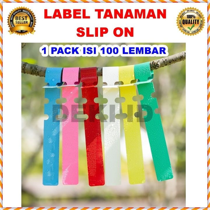 Label Tanaman Slip On 1 Pack isi 100 Penanda Nama Anti Air Name Tag ...