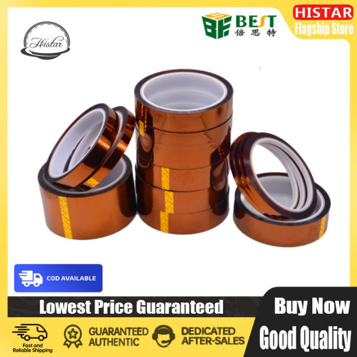 Best 0.8cm 1.0cm 1.5cm 33M Kapton Tape Adhesive High Temperature Heat Resistant Polyimide ...